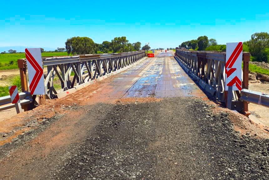 Quedó habilitado el puente Bailey sobre la Ruta Nacional 34 - Diario ...