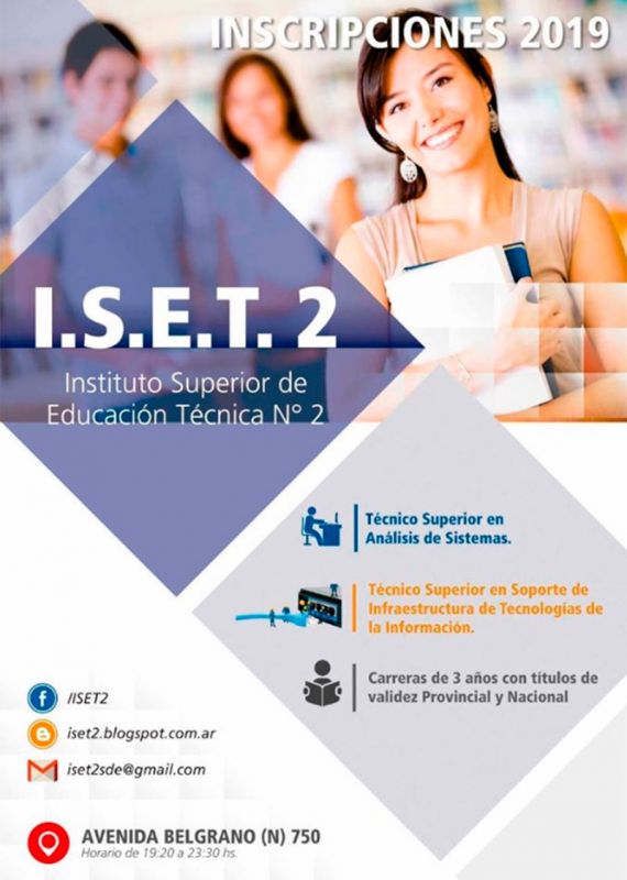 Continúan abiertas las inscripciones para los cursos del ISET 2 ...