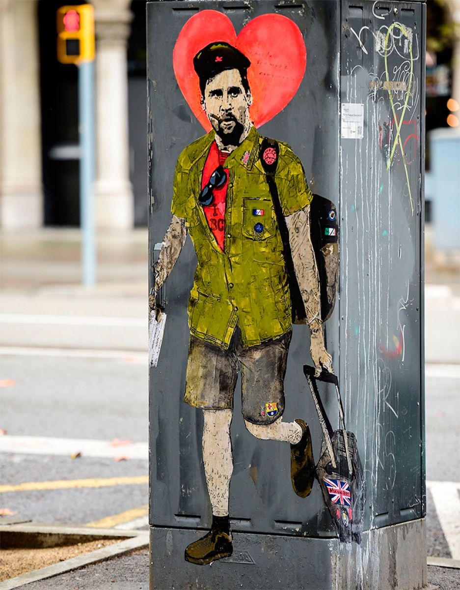 Hasta siempre, comandante: el grafiti de despedida de Messi - Diario ...