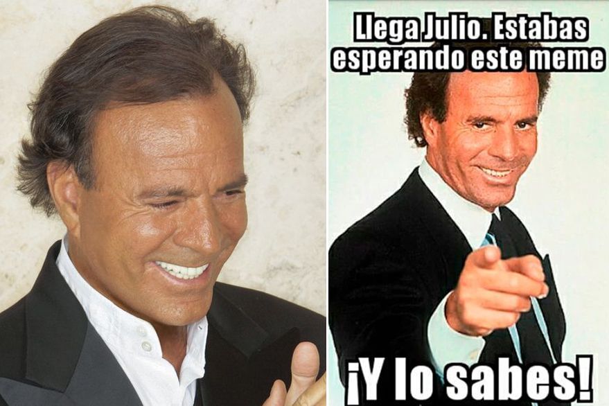 A días de finalizar junio las redes sociales explotaron con los memes de Julio Iglesias - Diario ...