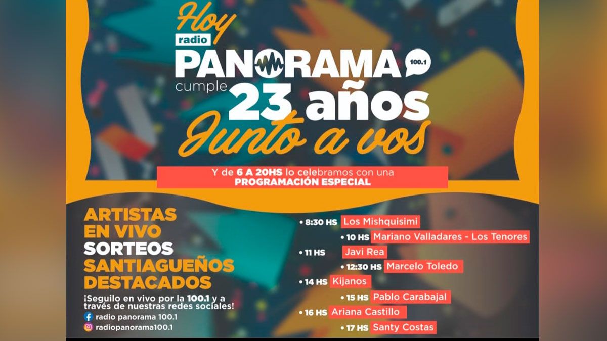 En vivo: Radio Panorama cumple 23 años y lo celebra a lo grande con una ...