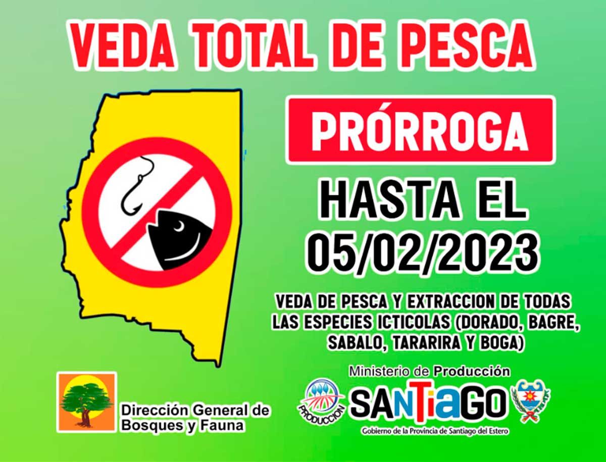 Extienden la veda total de pesca en Santiago - Diario Panorama