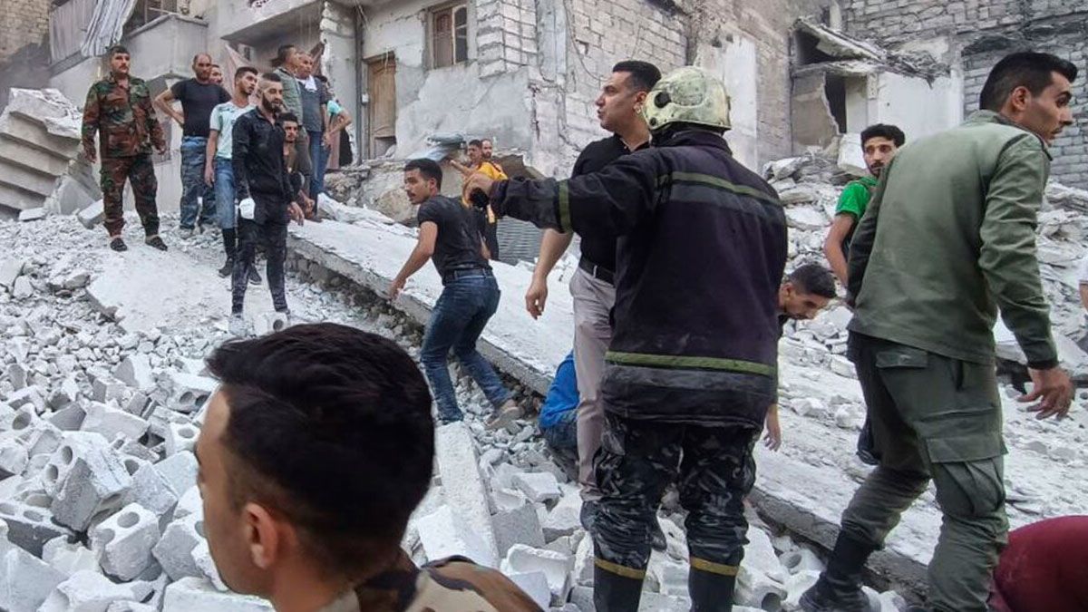 Gran derrumbe de un edificio en Siria dejó más de 15 muertos - Diario ...