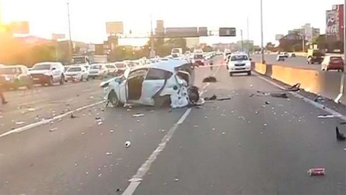 Conductor alcoholizado provocó un choque múltiple en la Panamericana y ...