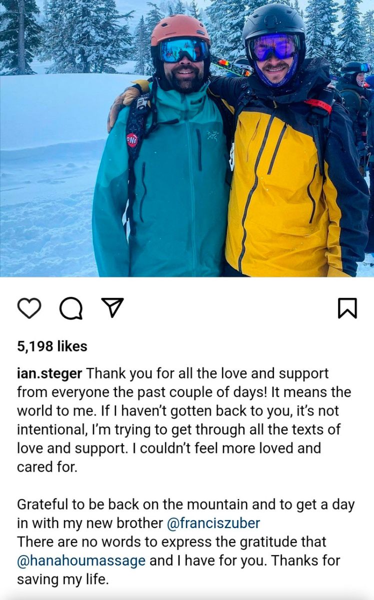 Video: un esquiador encontró por casualidad a un hombre que estaba ...