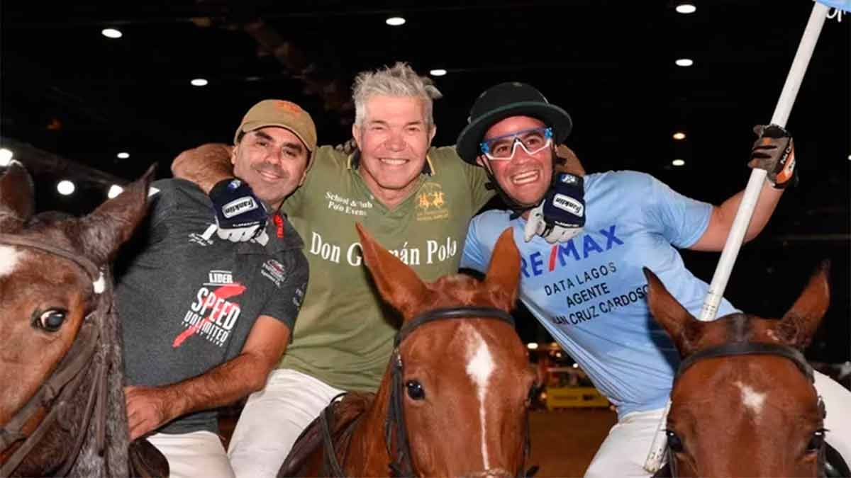 Fernando Burlando salió campeón de Polo y lo celebró junto a Barby ...