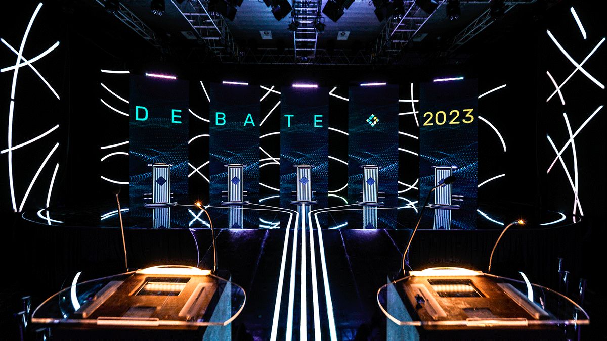 En imágenes: así es el salón en donde se realizará el Debate ...