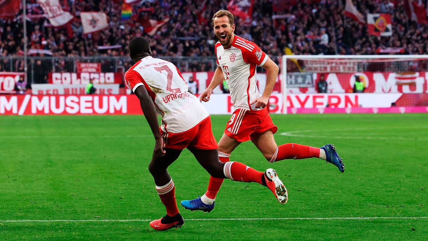 Bayern Múnich ganó con un doblete de Kane y tomó el liderazgo de la ...