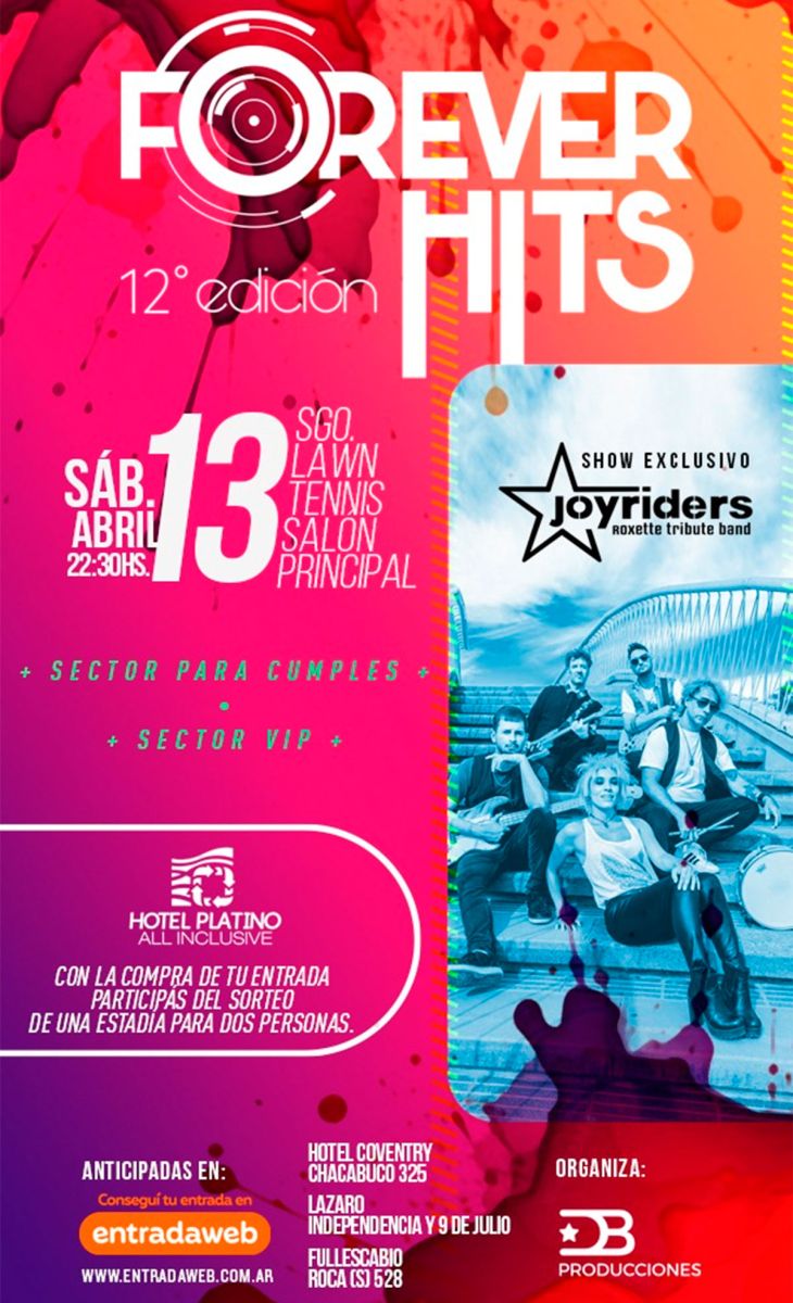 Forever Hits vuelve con un tributo a Roxette y Diario Panorama sortea ...