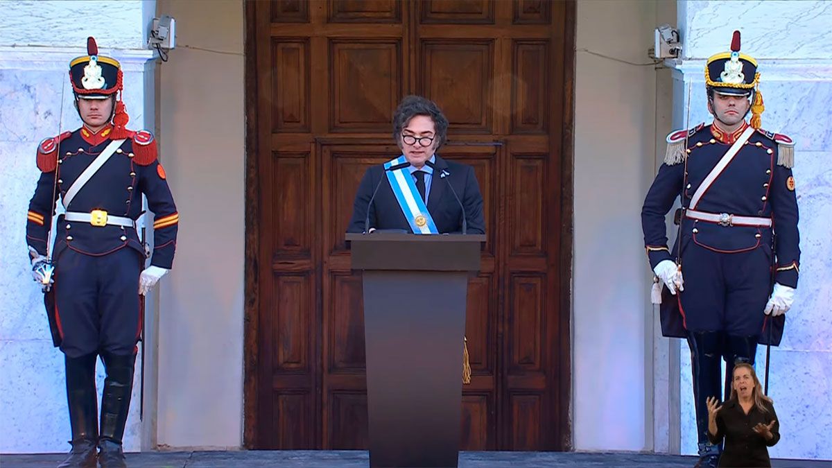 Javier Milei habló en cadena nacional desde Córdoba por el acto del 25 ...