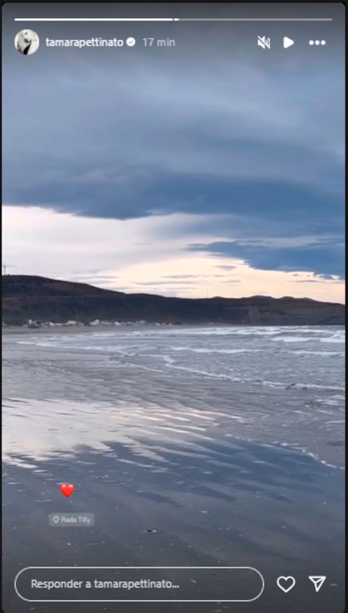 Tamara Pettinato viajó a una playa patagónica tras quedar en el ojo de ...