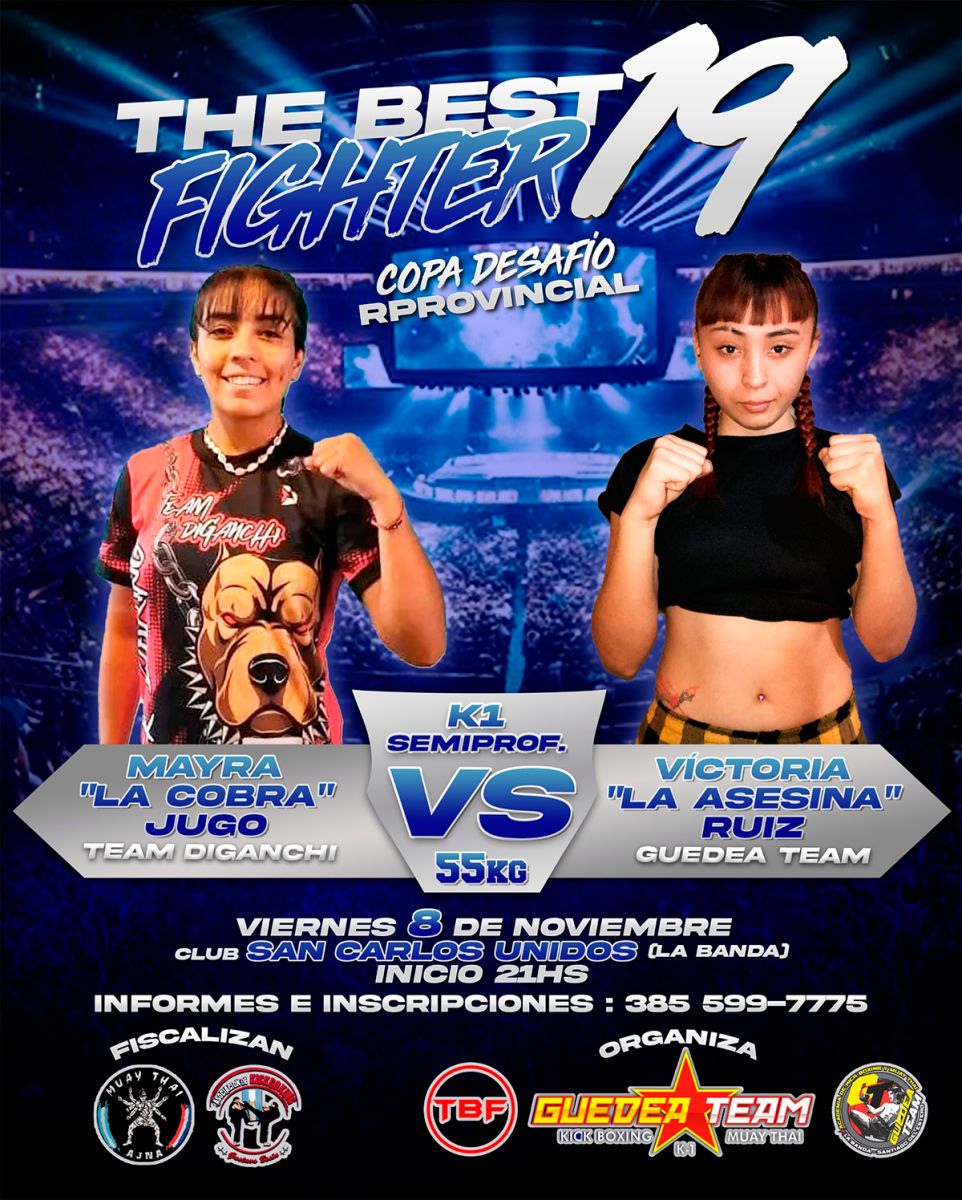 Se viene The Best Fighter 19: Kickboxing, K1 y Muay Thai en La Banda ...